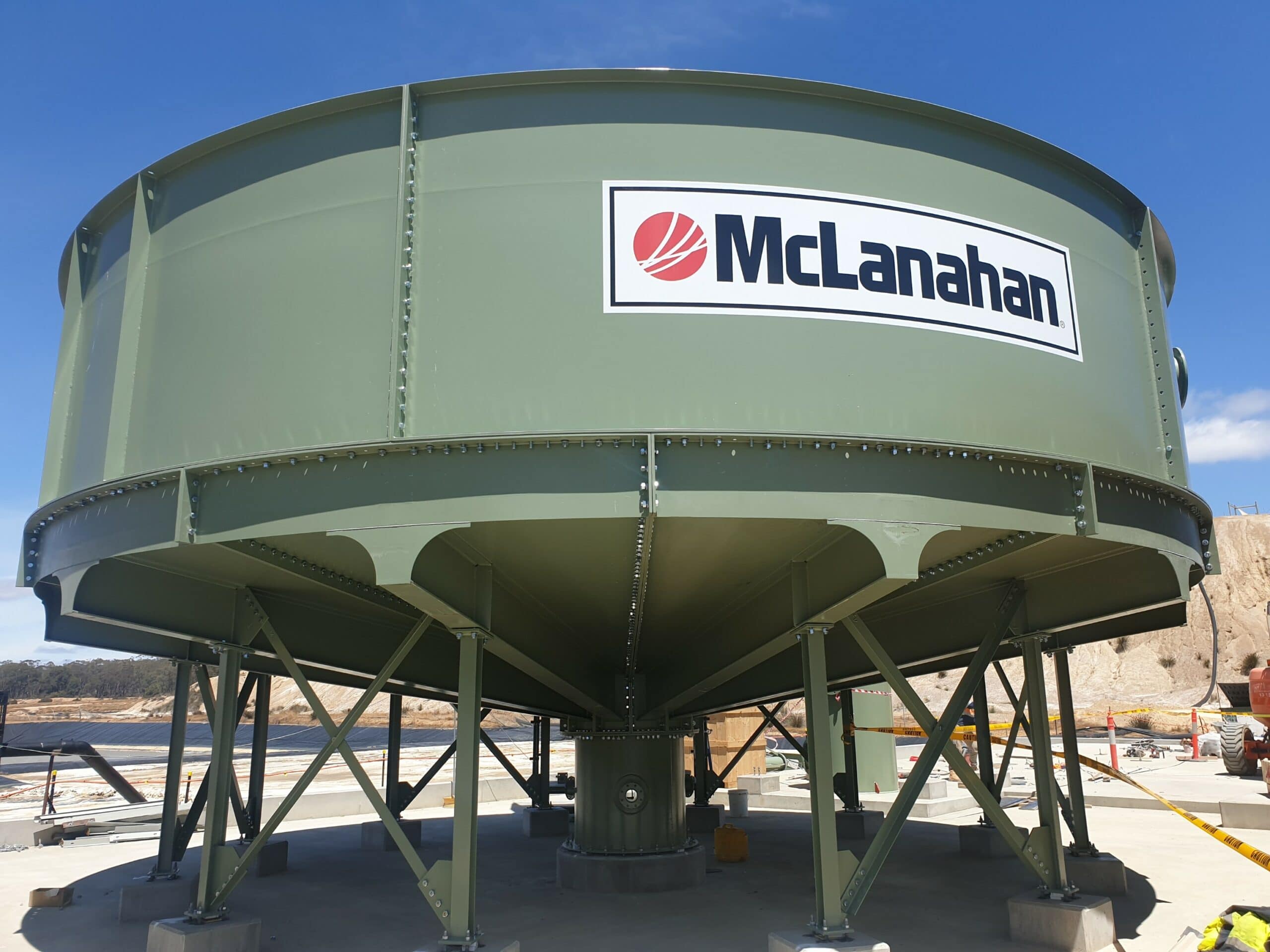 McLanahan completes 10m elevated thickener for gold processing plant