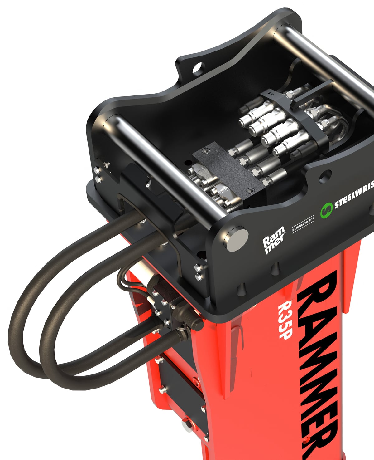 Rammer adapter plates for fast and easy attachment changeouts ...