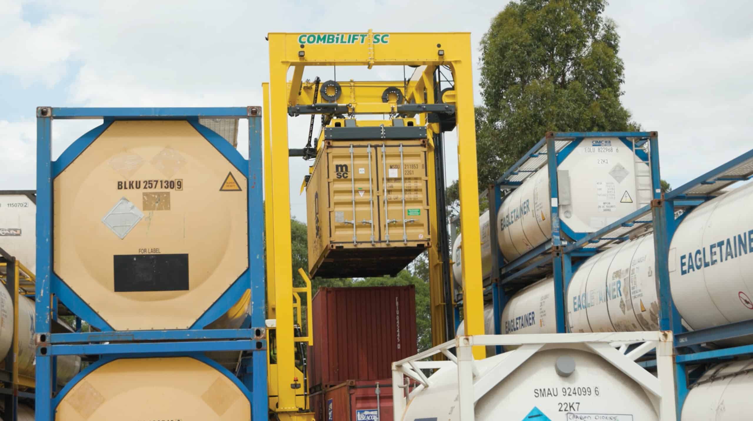 Three-high straddle carrier no tall order for Combilift - Australian Mining